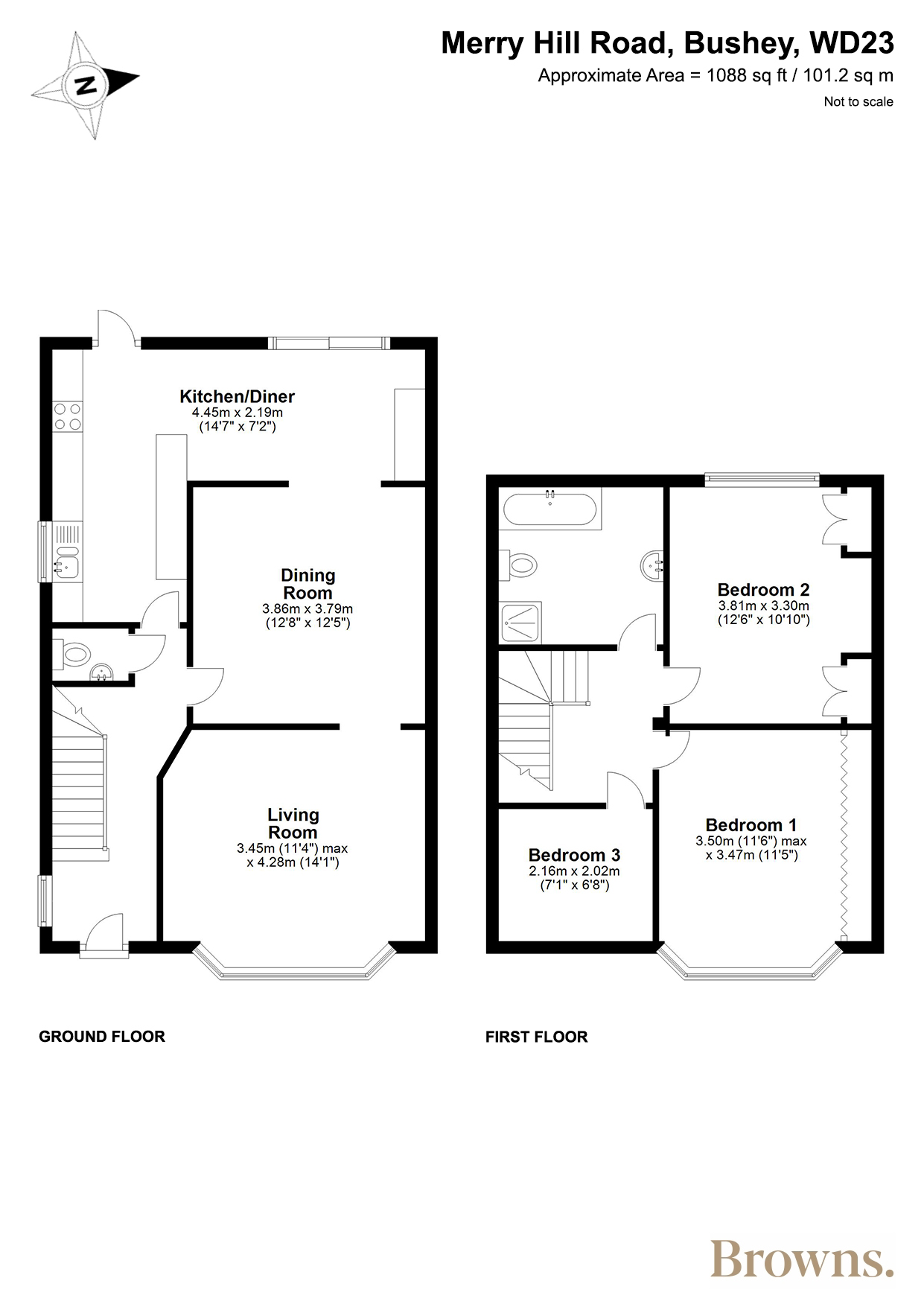 Merry Hill Road, Bushey, WD23 - Browns